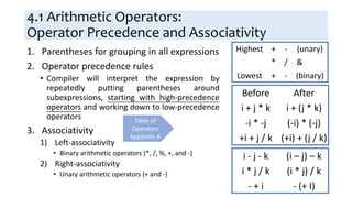 Ch4 Expressions | PPT