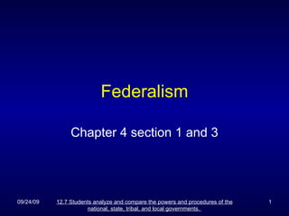 Ch 4 Federalism | PPT
