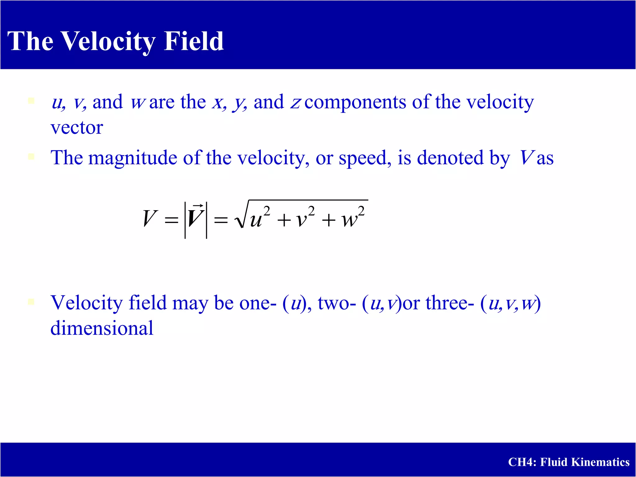 Fluid kinematics | PDF