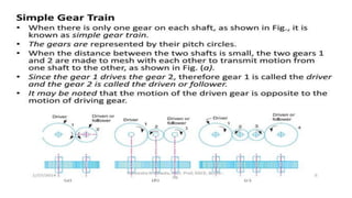 ch 4 gear trains.pdf | Physics | Science