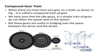ch 4 gear trains.pdf | Physics | Science
