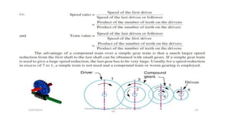 ch 4 gear trains.pdf | Physics | Science