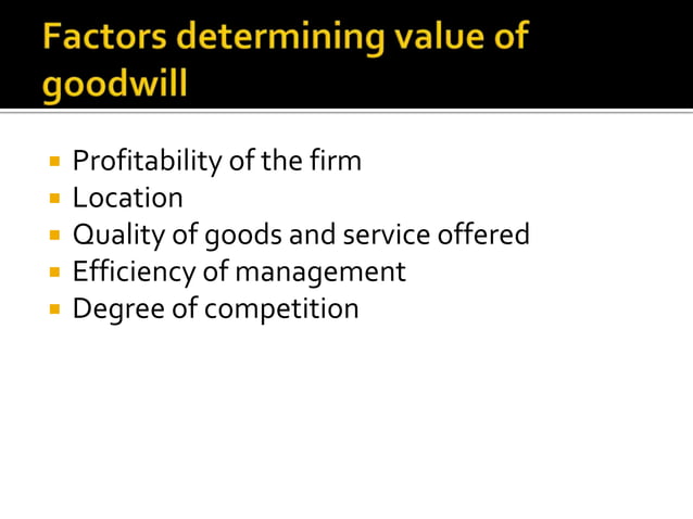 Goodwill in partnership accountiing | PPTX
