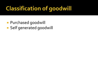 Goodwill in partnership accountiing | PPTX