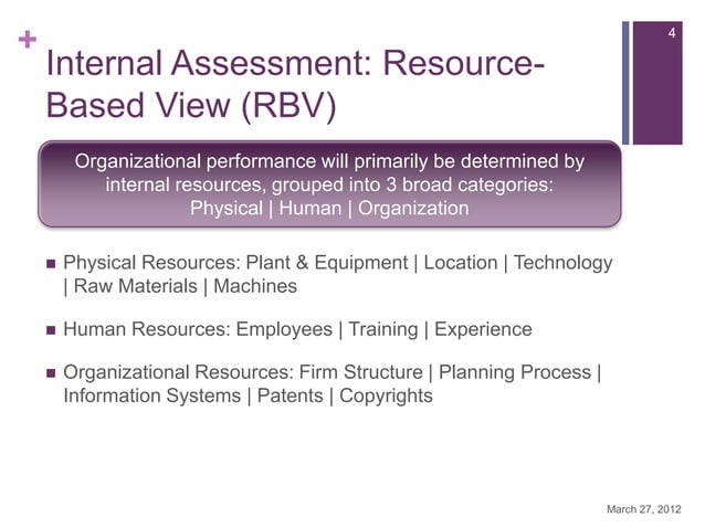 Ch4 Internal Assessment Strategic Management Ppt