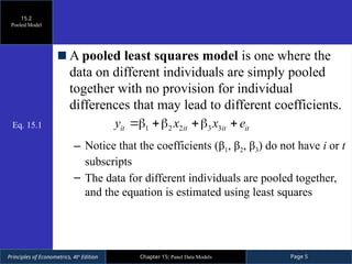 Ch4 Introduction to Panel Data Regression Models.pptx | Physics | Science