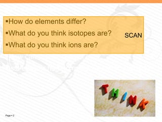 Ch 4 l 3 how atoms differ | PPT