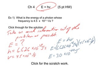 Ch4 lesson 5 calculations ii e_h_v | PPT