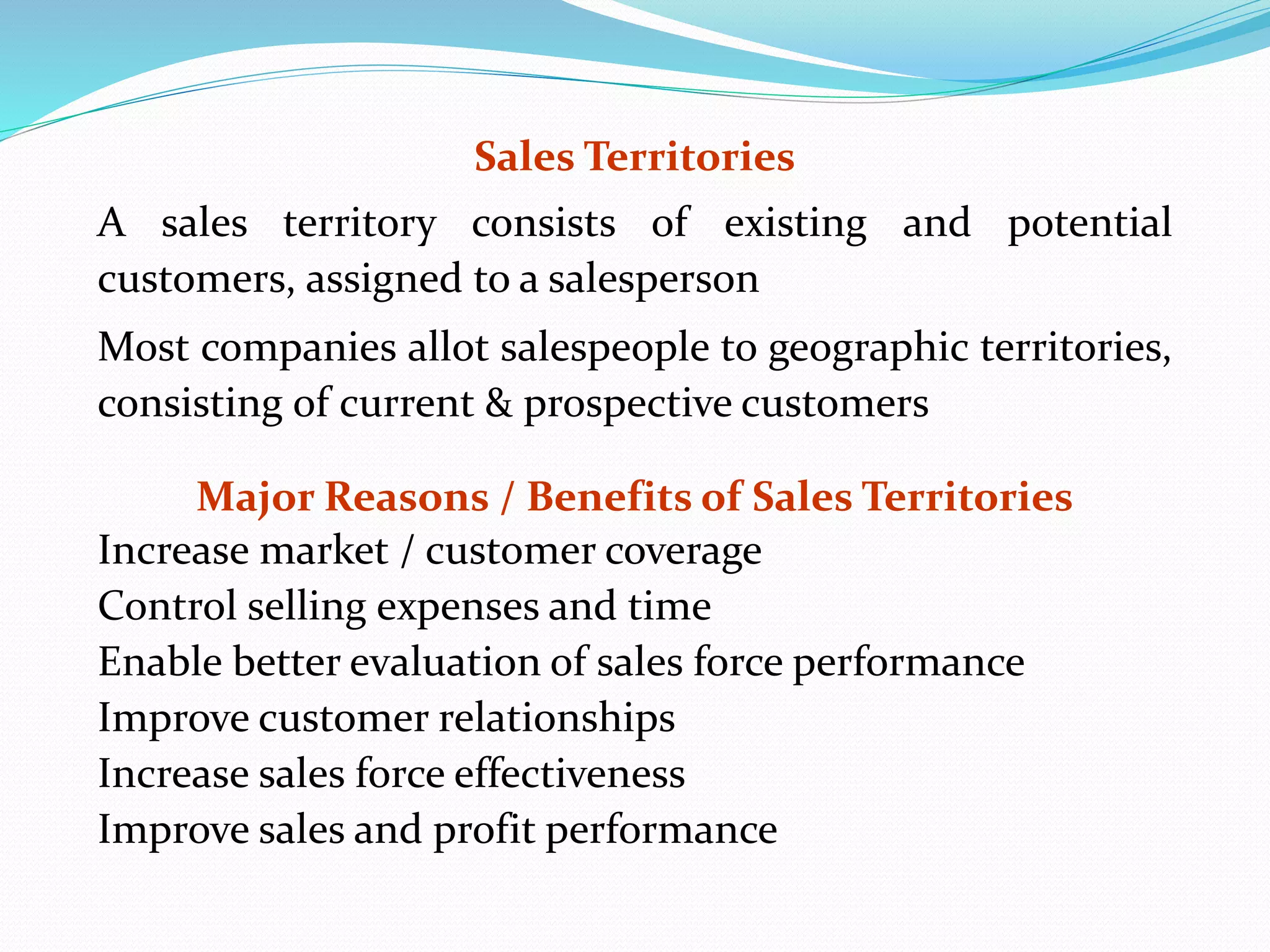 Ch4 management of territories | PPTX