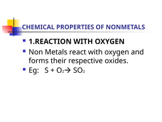 Ch 4 Metals _ Non-Metals for class 8 .ppt