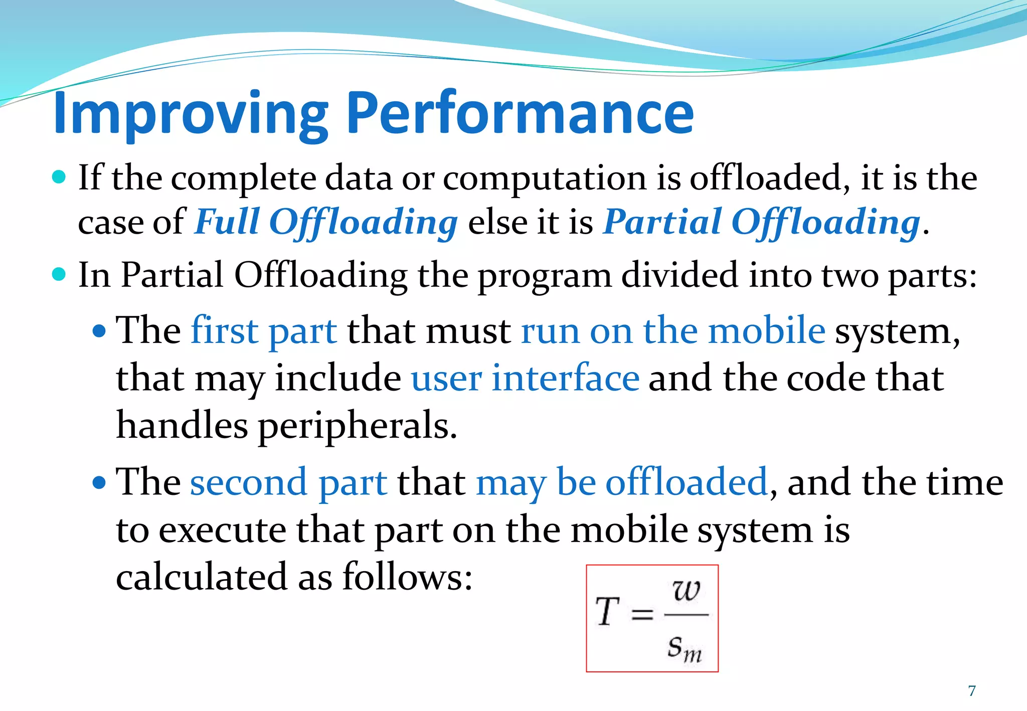 Offloading in Mobile Cloud Computing | PPTX