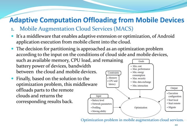 Offloading In Mobile Cloud Computing Pptx