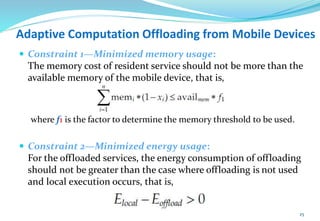 Offloading in Mobile Cloud Computing | PPTX