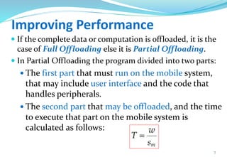 Offloading in Mobile Cloud Computing | PPTX