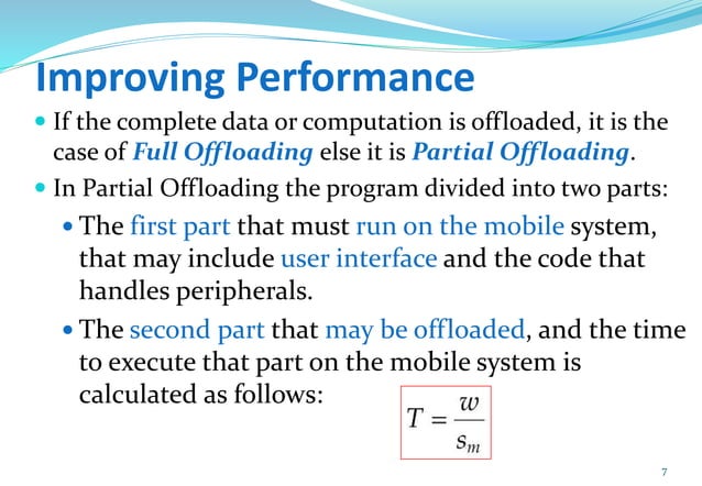 Offloading in Mobile Cloud Computing | PPTX