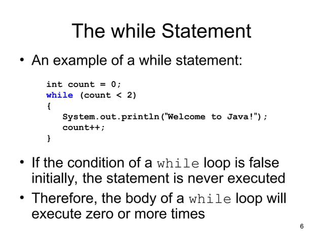 C Programming Looping Statements For Students | PPT