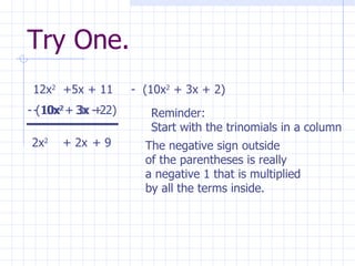 Ch4 Polynomials | PPT