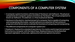 ict computer and its parts pppppppppppppppppppppppppppp;;;;;;;;;; | PPT
