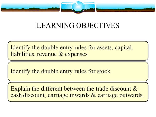 Ch 4 principles of double entry | PPT