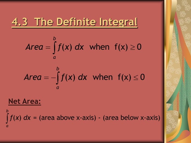 Definite Integral Review | PPT