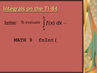 Definite Integral Review | PPT