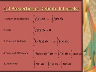 Definite Integral Review | PPT
