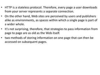 Ch4(saving state with cookies and query strings) | PPT