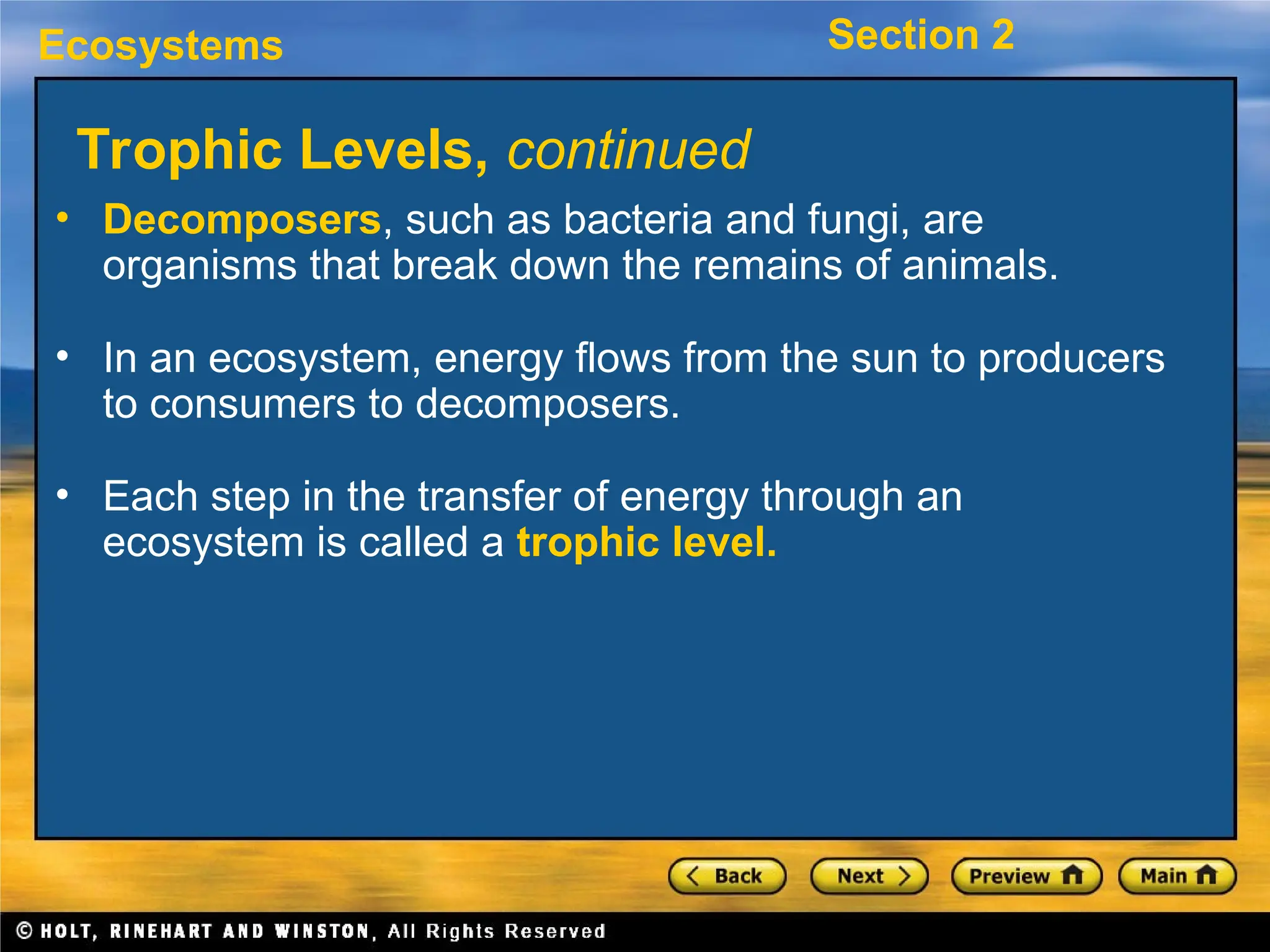 Energy flow in ecosystem, food chain , and food web | PPT