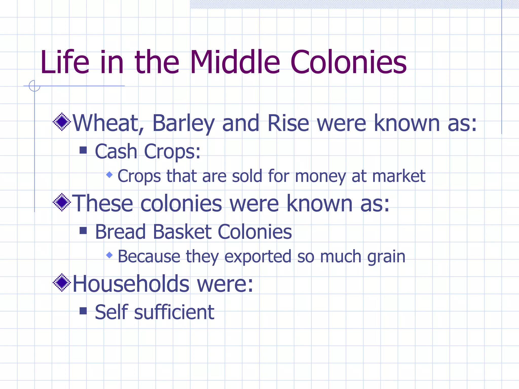 Ch 4, Sec 2 Middle Colonies | PPT