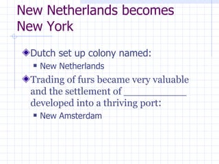 Ch 4, Sec 2 Middle Colonies | PPT