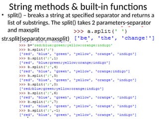 "Strings in Python - Presentation Slide" | PPTX