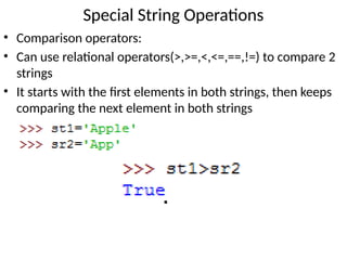 "Strings in Python - Presentation Slide" | PPTX