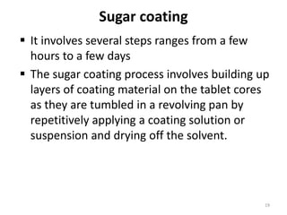 Ch 4 tablet coating industrial pharmacy | PPTX