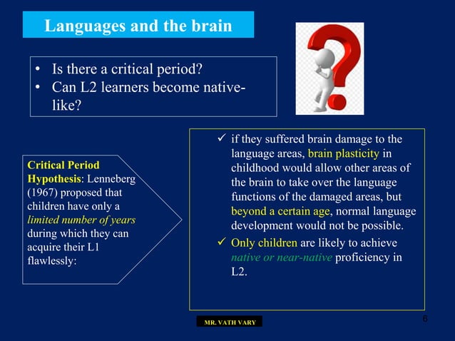 CH 4 The psychology of Second Language Acquisition.pptx | Brain and ...