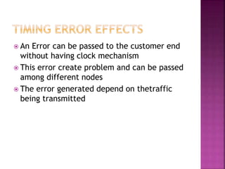 timing and synchronization | PPTX | Computer Networking | Computing