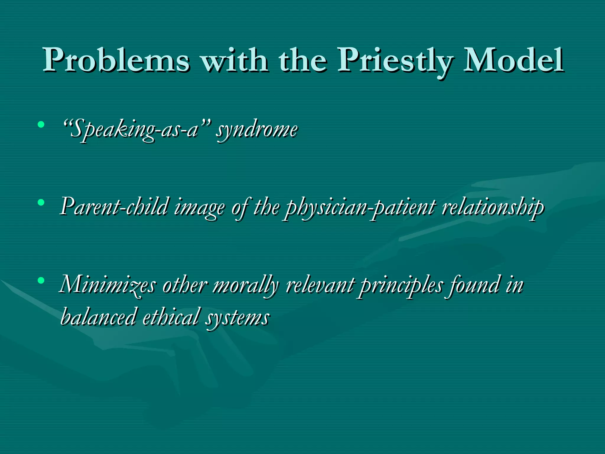 Ch 4 Veatch Physician Patient | PPT