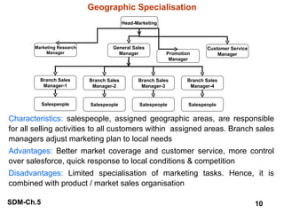 Ch5: Organising and Staffing the Salesforce | PPT
