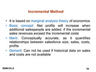 Ch5: Organising and Staffing the Salesforce | PPT