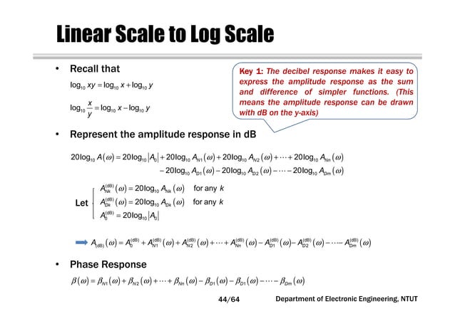 Circuit Network Analysis - [Chapter5] Transfer function, frequency response, and Bode plot | PDF