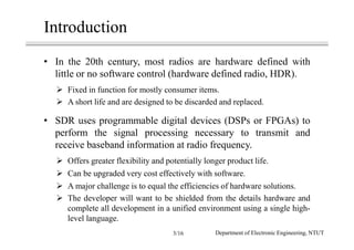 Multiband Transceivers - [Chapter 5] Software-Defined Radios | PDF