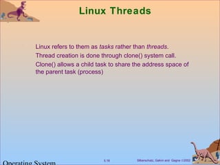 Ch5: Threads (Operating System) | PPT