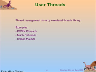 Ch5: Threads (Operating System) | PPT