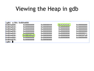 CNIT 127 Ch 5: Introduction to heap overflows | PPT