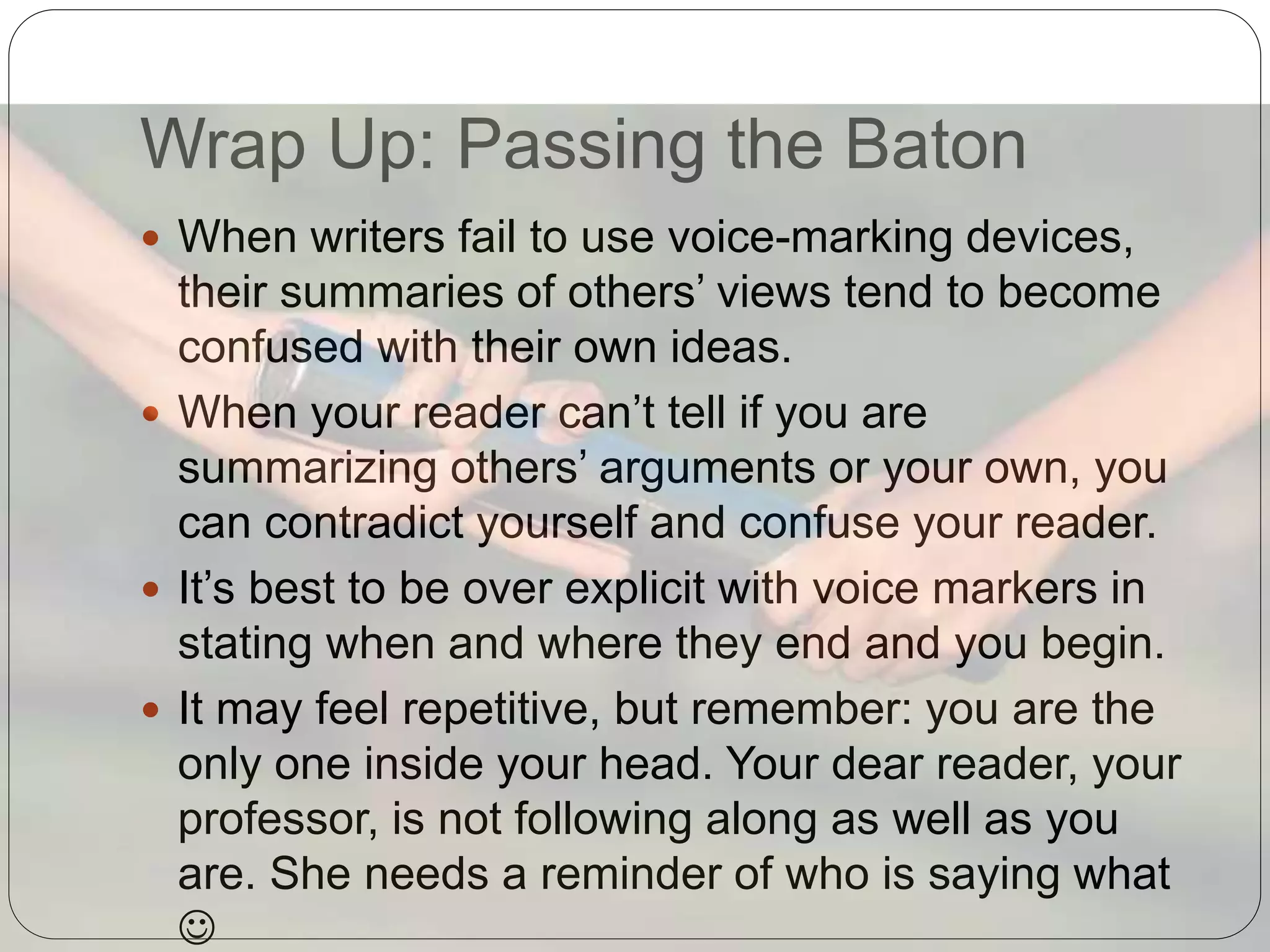 They Say, I Say: Chapter 5 | PPTX