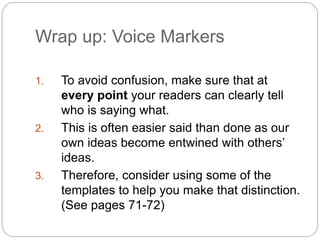 They Say, I Say: Chapter 5 | PPTX