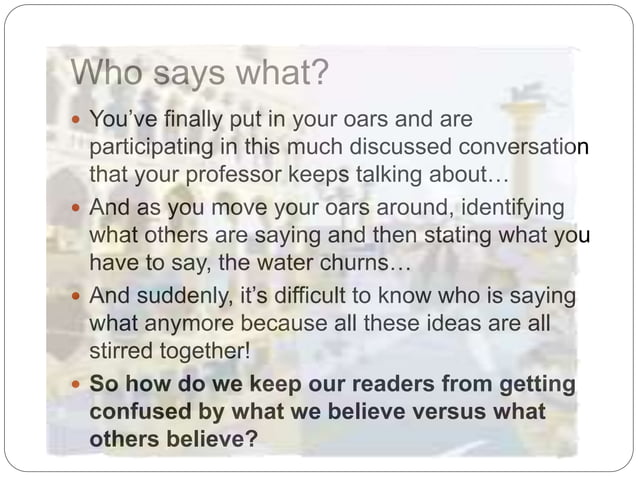 They Say, I Say: Chapter 5