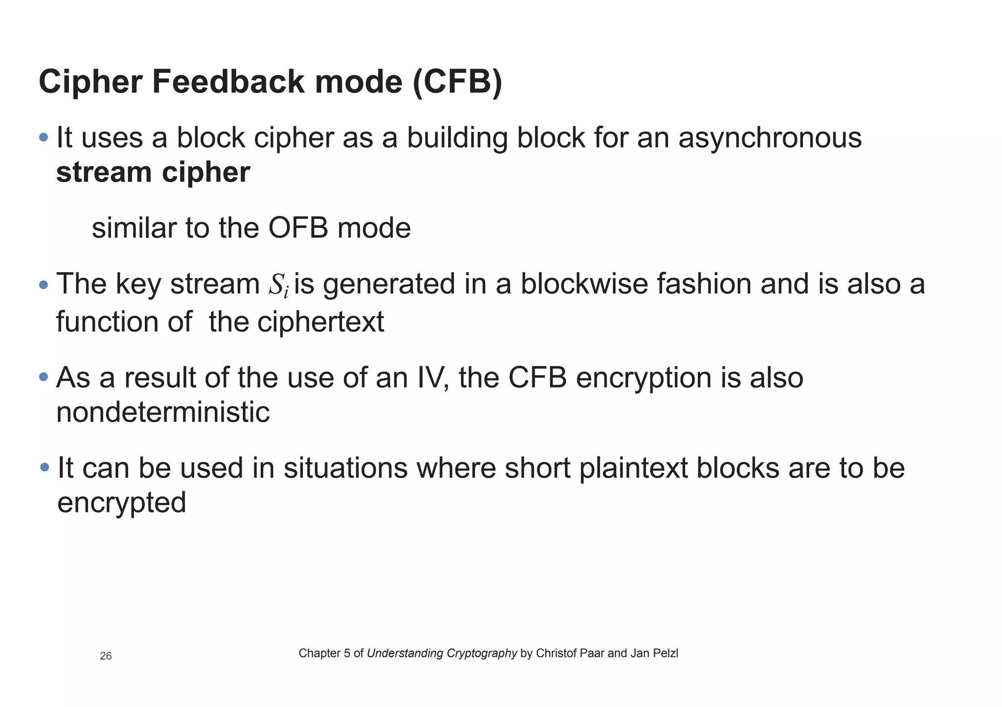 CNIT 141: 5. More About Block Ciphers + Modular Arithmetic 2 | PPT