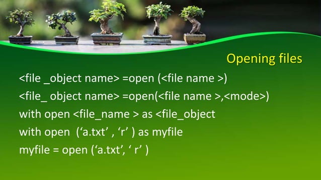 CBSE - Class 12 - Ch -5 -File Handling , access mode,CSV , Binary file | PPTX | Programming ...