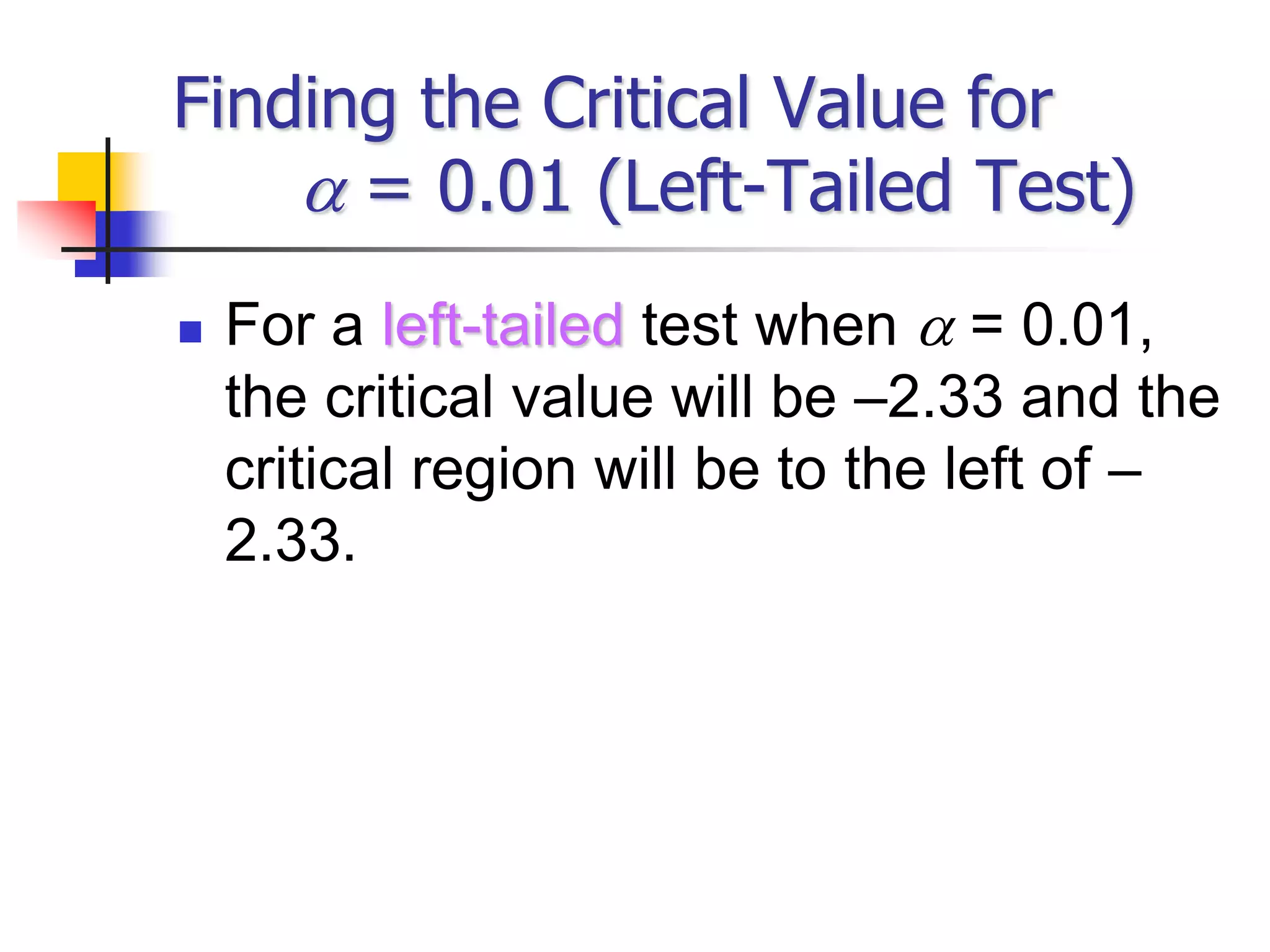 Ch5 Hypothesis Testing | PPT