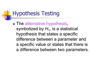 Ch5 Hypothesis Testing | PPT
